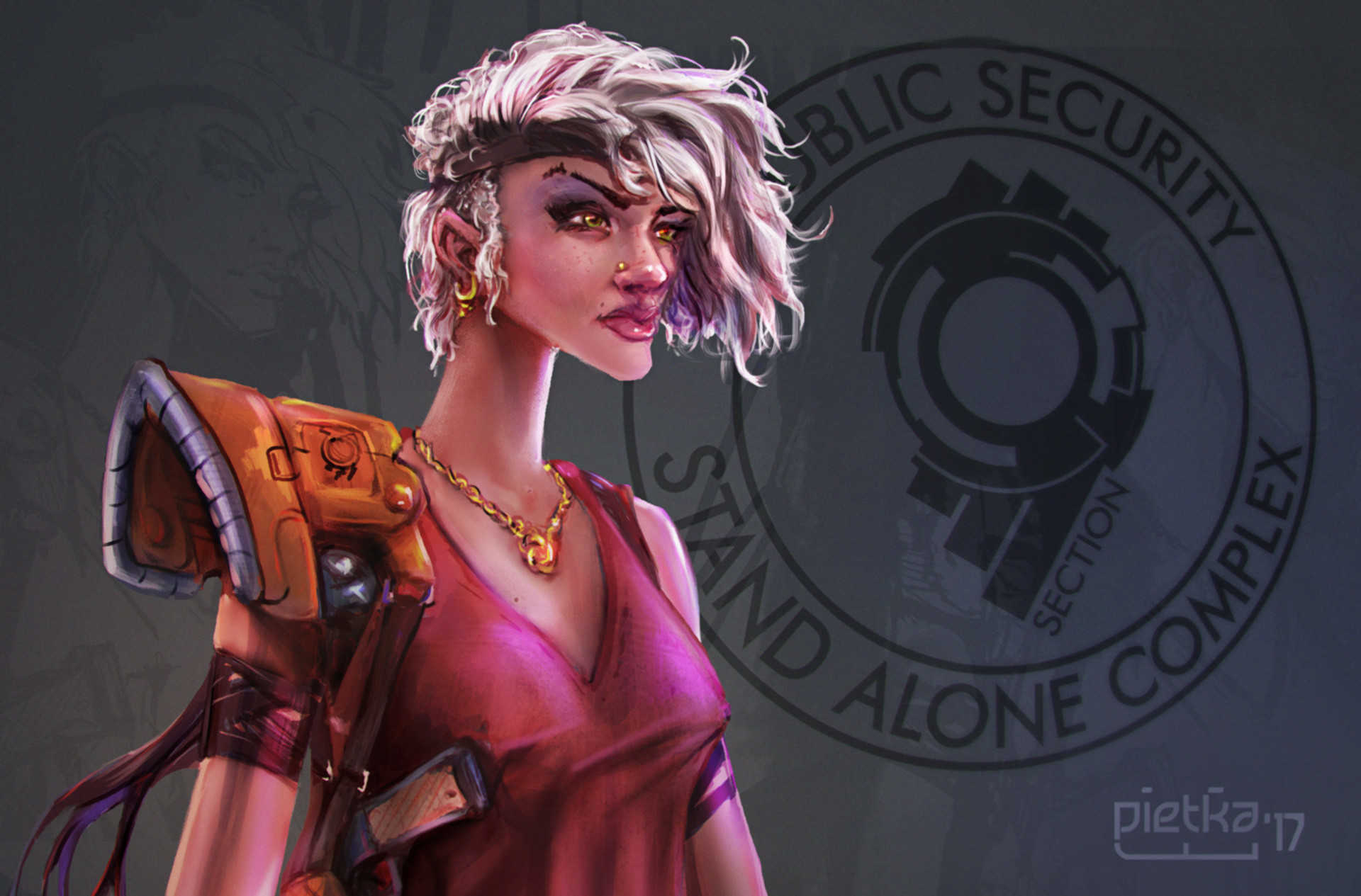 ArtStation - Ghost in the Shell - Section 9 Agent