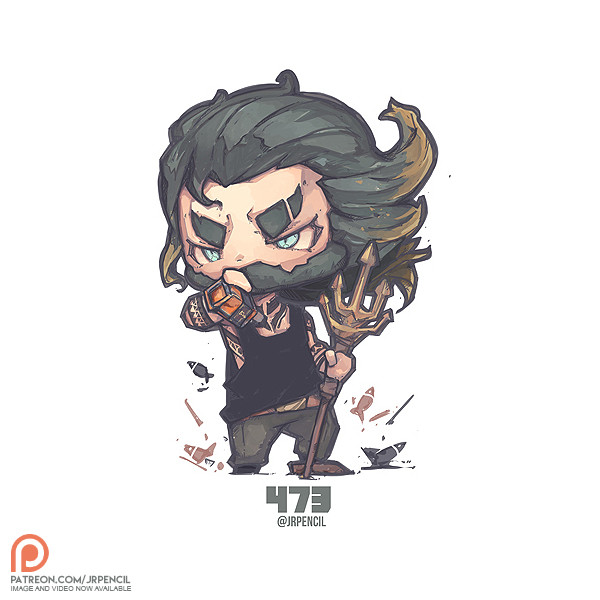 how to draw chibi aquaman
