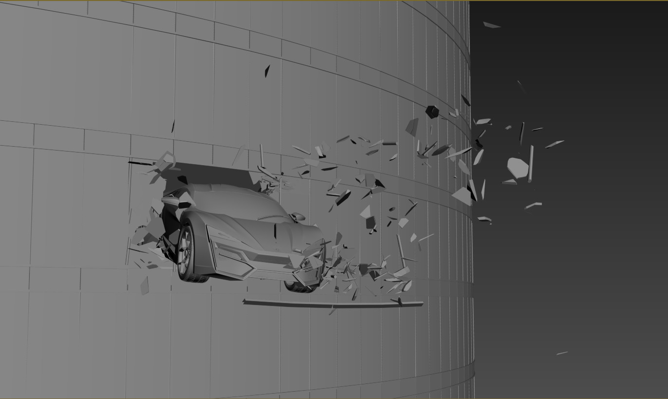 Dany Bullet - Fast and furious 7 jump 3D scene