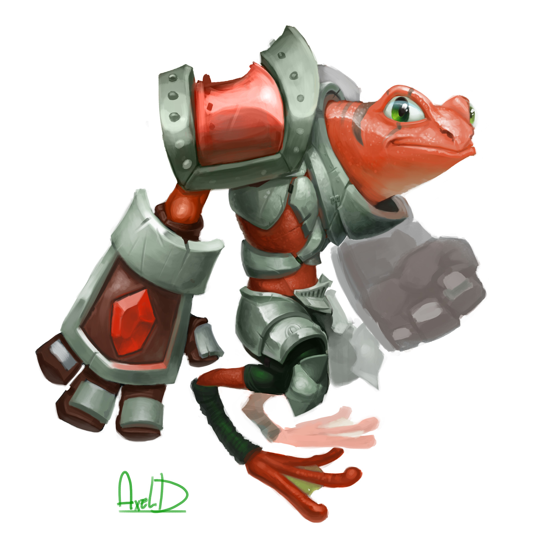 ArtStation - Frog knight