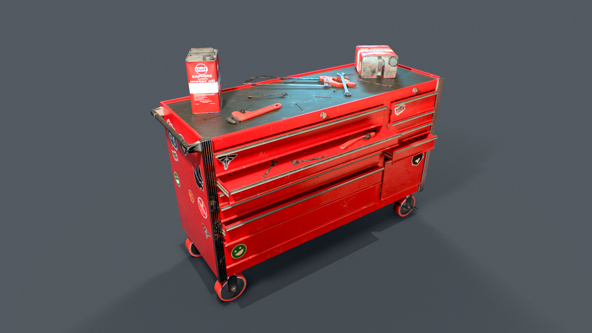 ArtStation - Garage tool cart