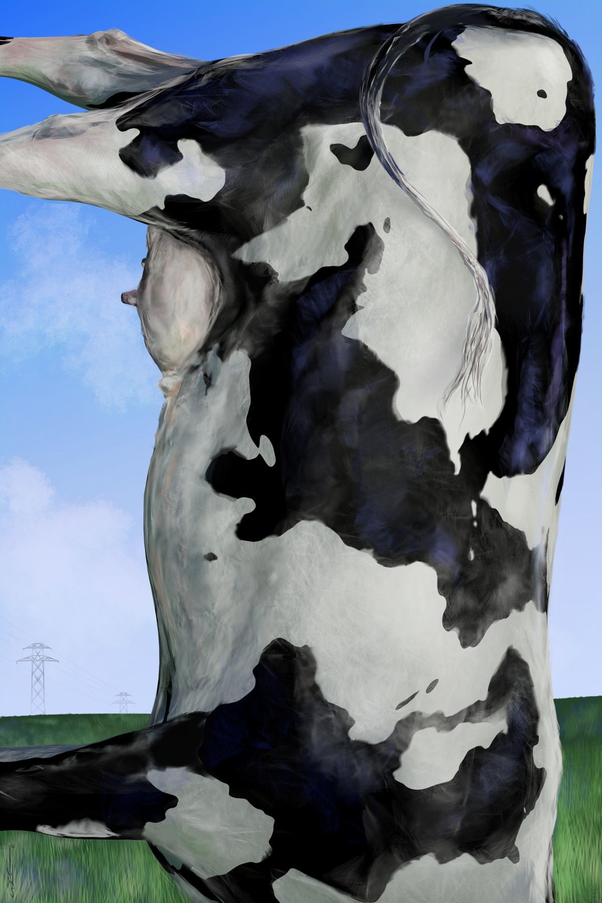 ArtStation - "Nature's absurd relationship with the modern world" AKA "Moo"