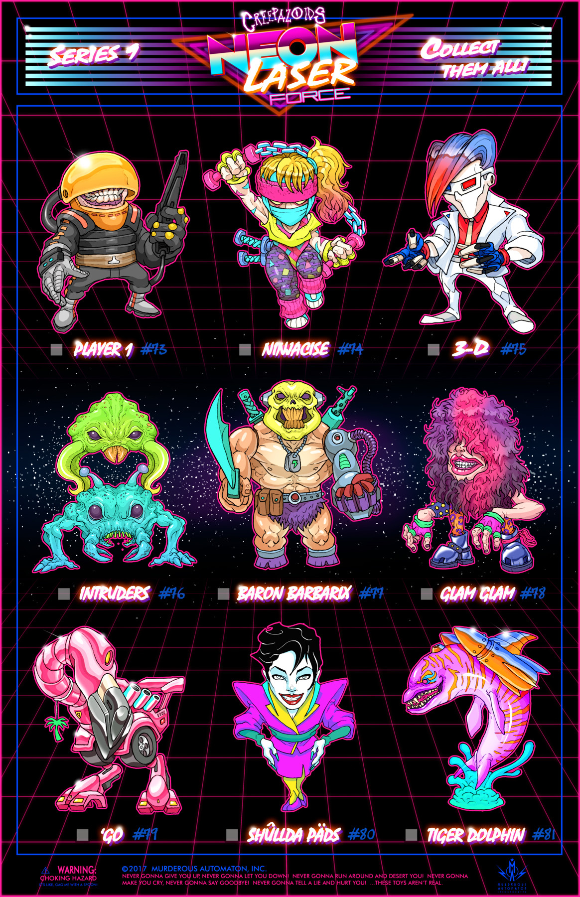 ArtStation - Creepazoids: Neon Laser Force