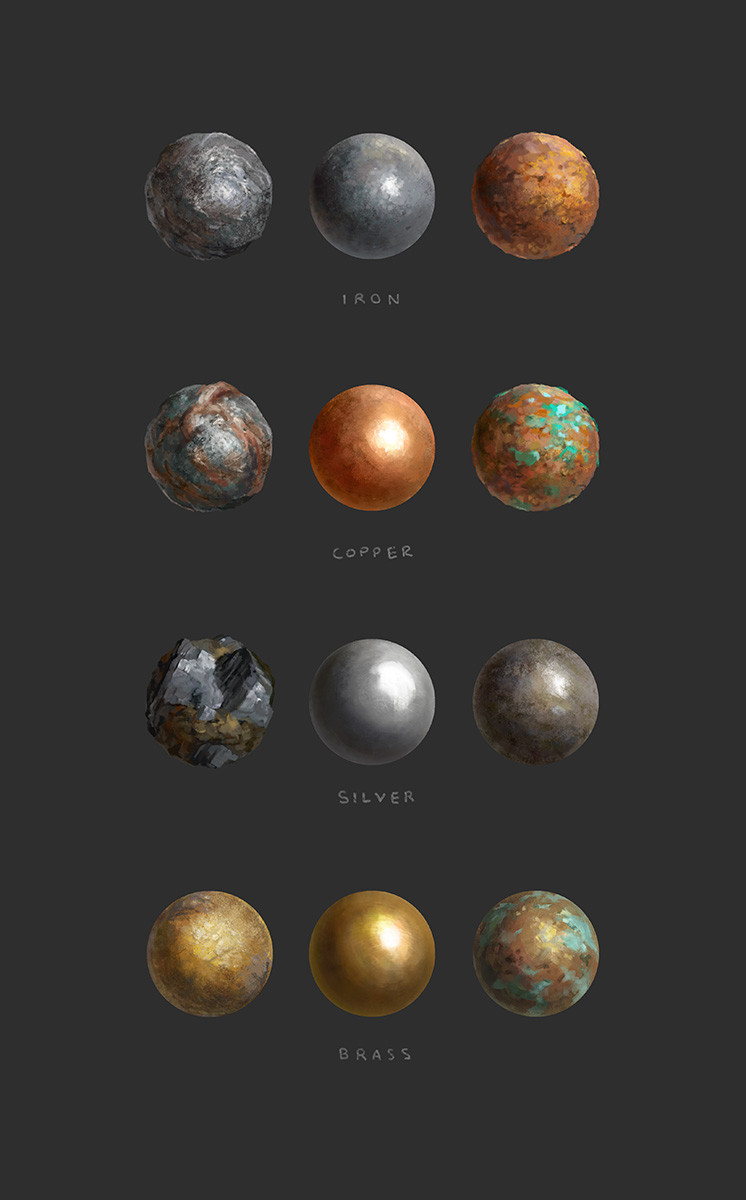 ArtStation - Metal studies