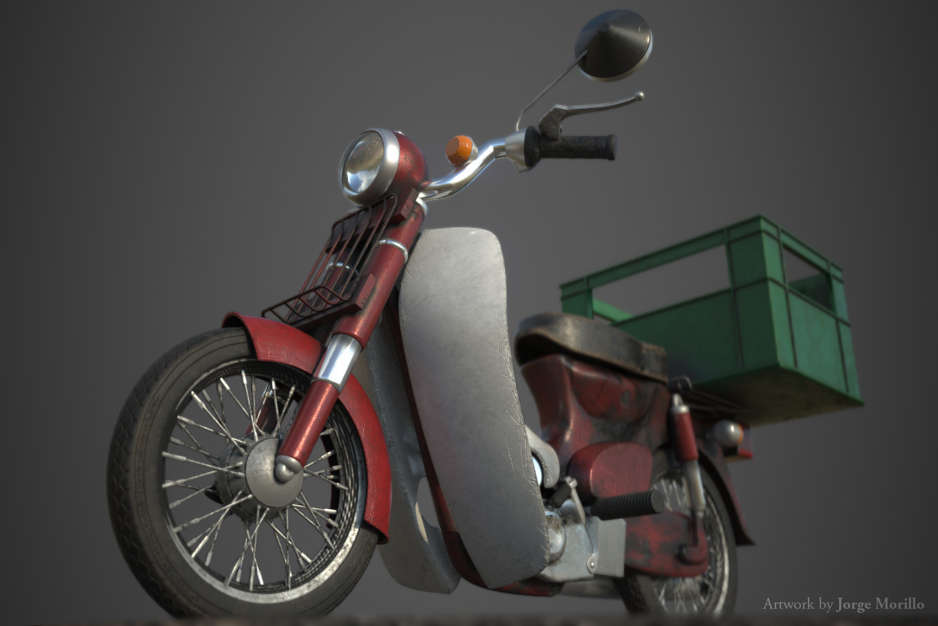 ArtStation - Prop Motorcycle