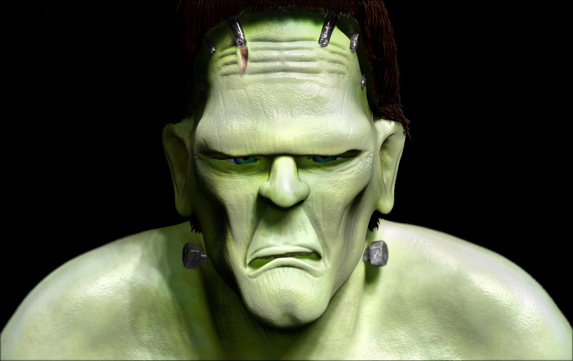 ArtStation - Frankenstein bust