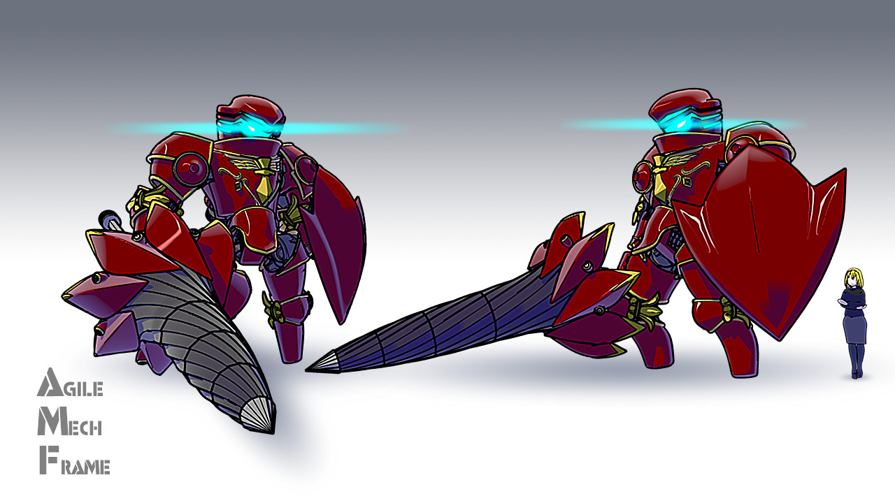 ArtStation - Agile Mech Frame No.2