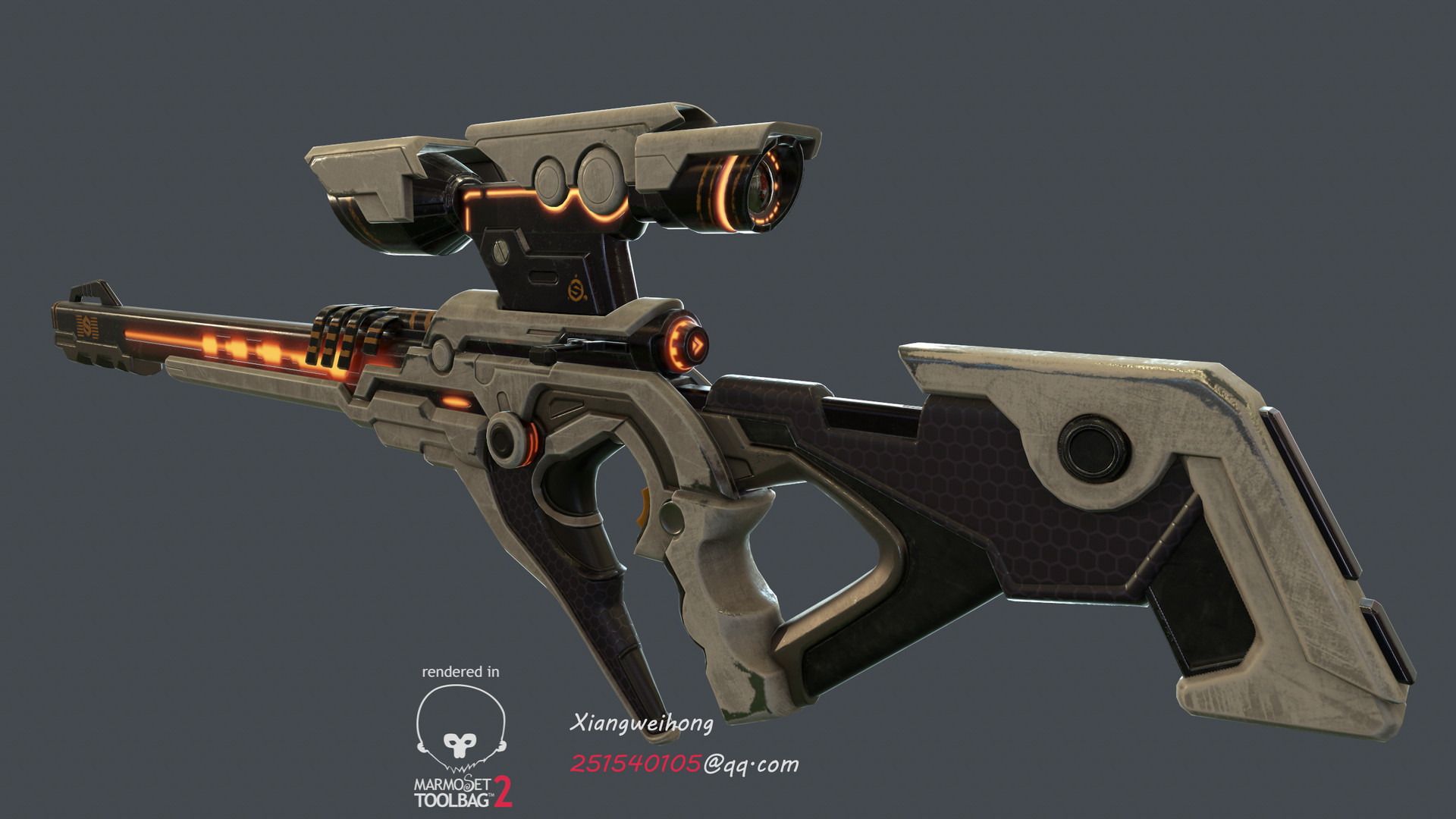 ArtStation - white gun