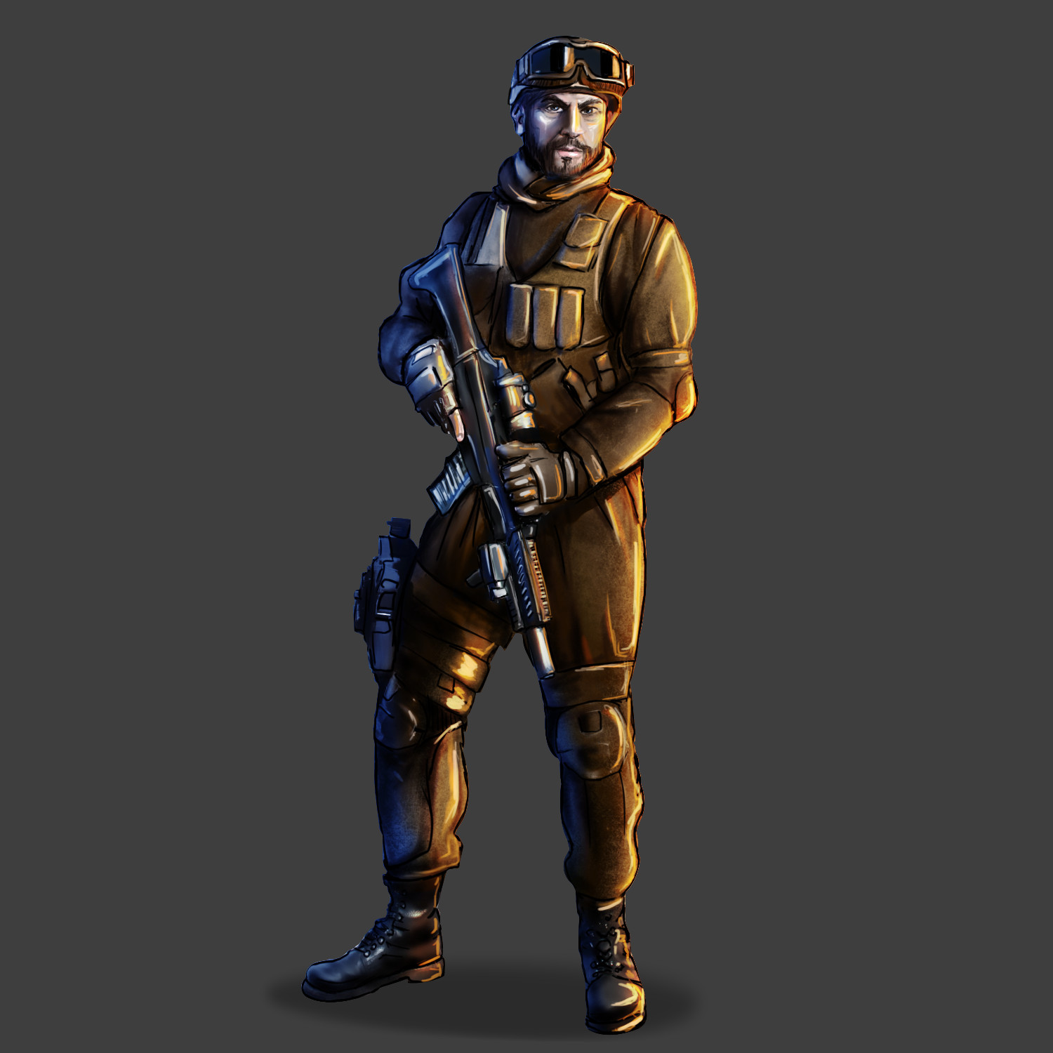 ArtStation - Soldier character concept art