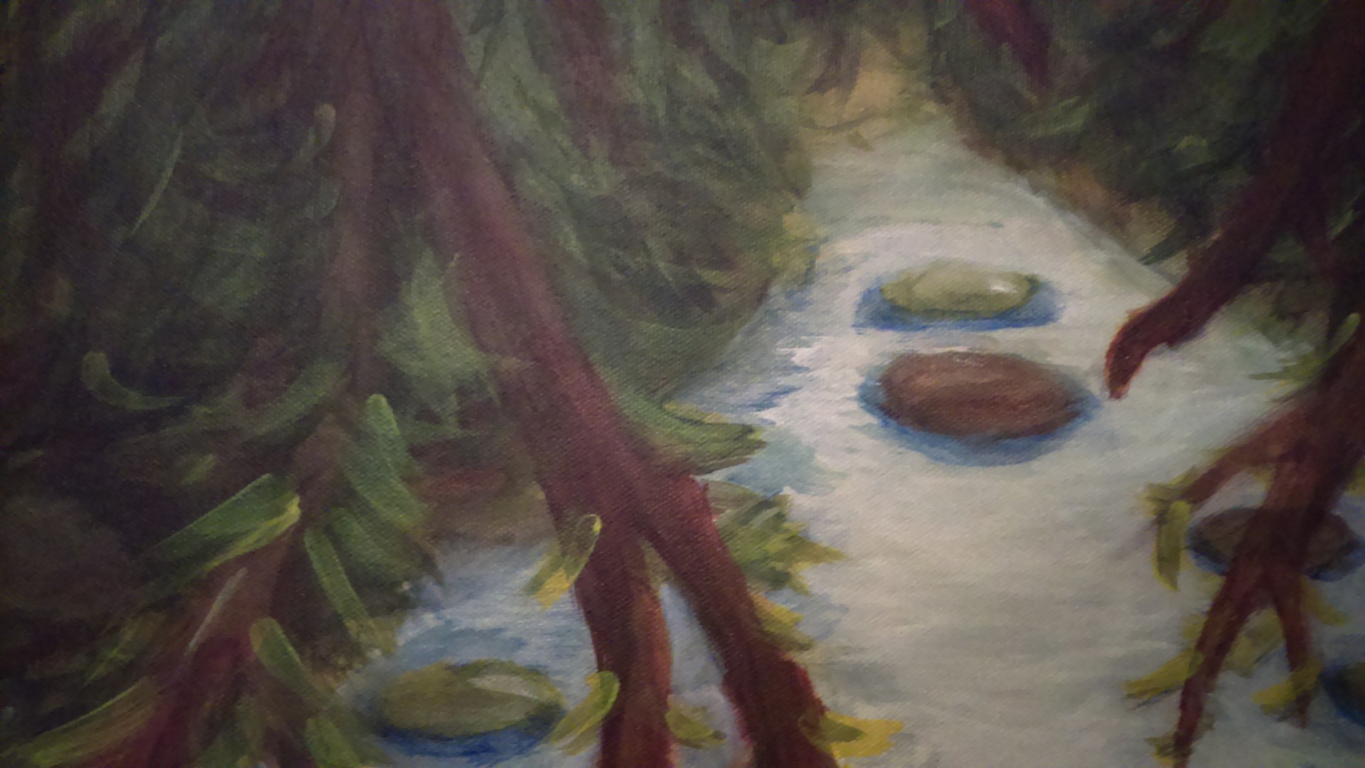 ArtStation - Forest River Painting