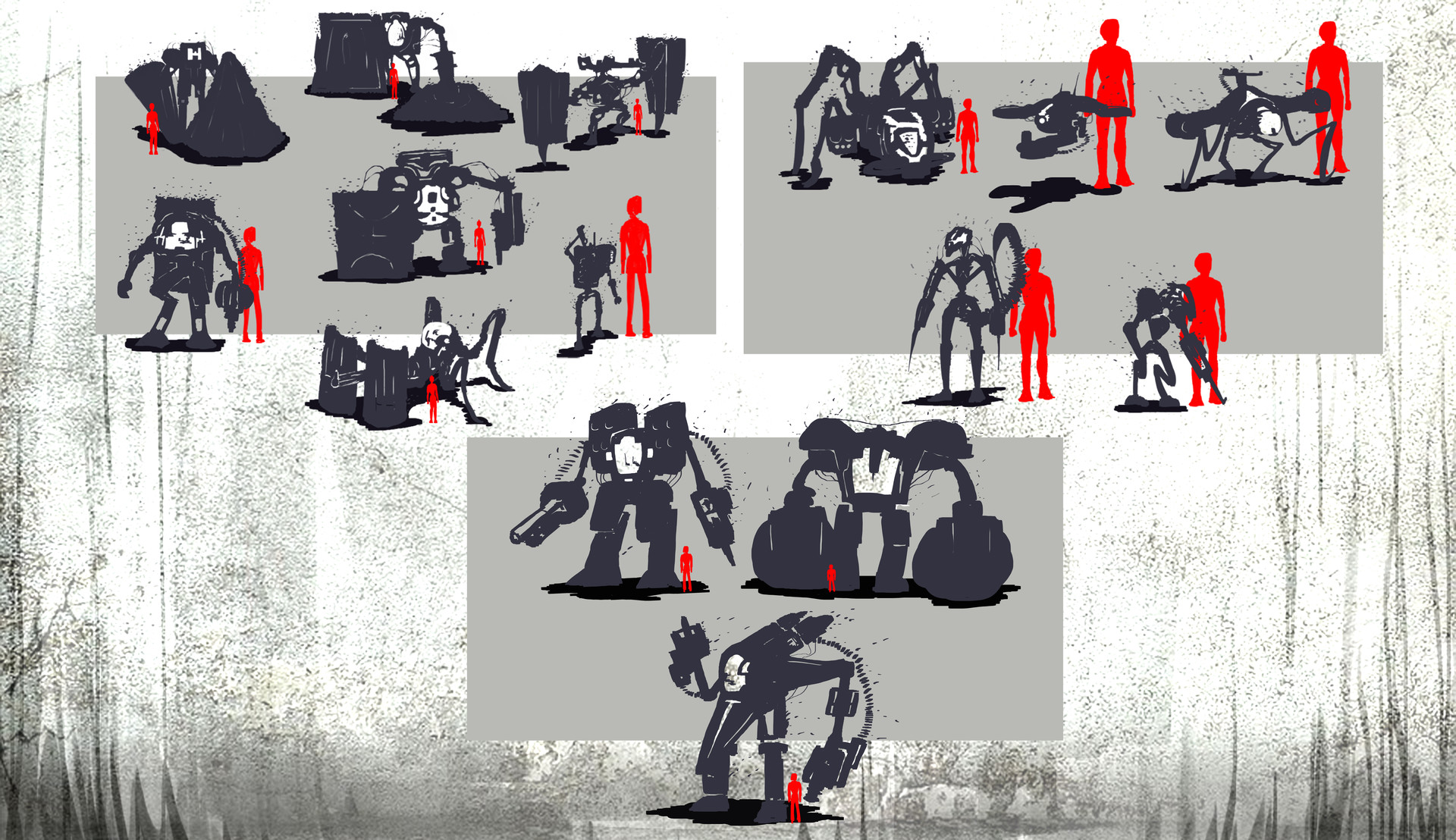 ArtStation - Mecha silhouette