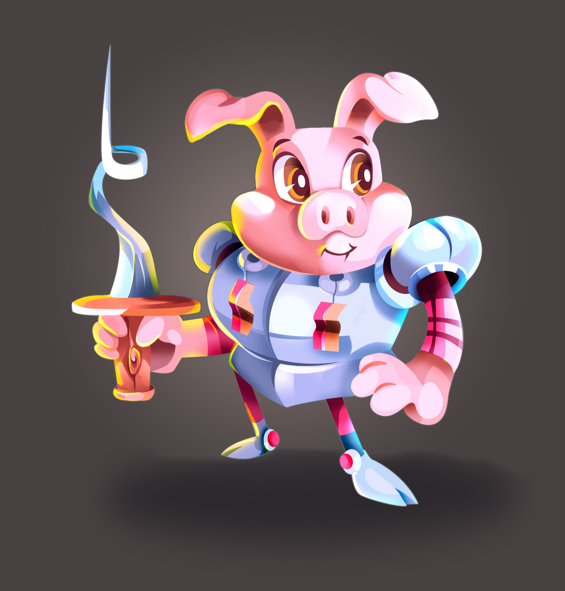 ArtStation - Pig Knight and the Swirl Sword