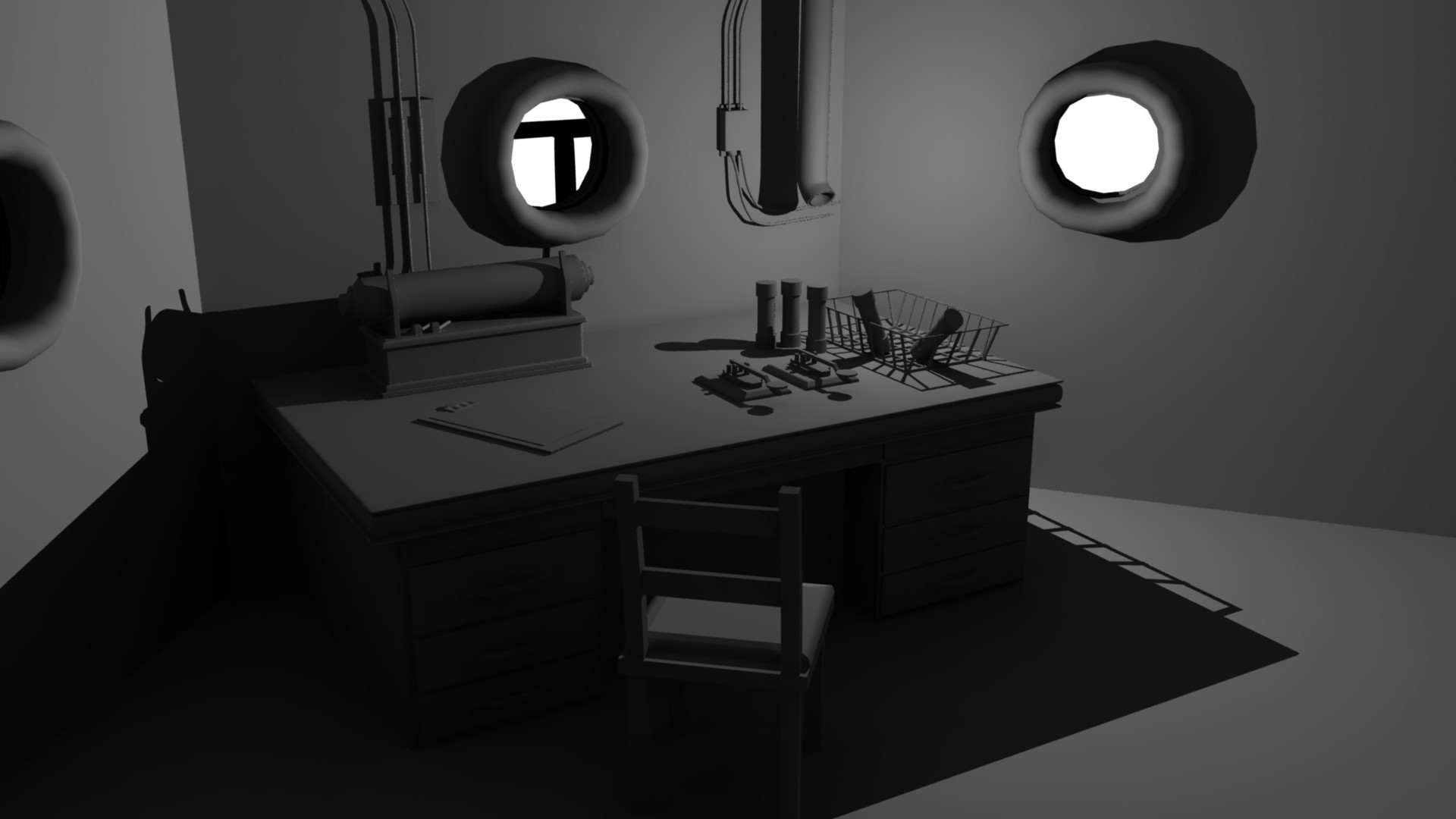 ArtStation - Ship Radio Room