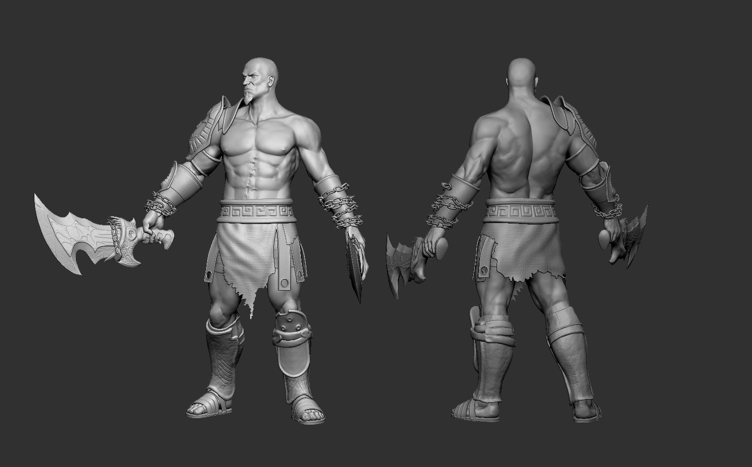 ArtStation - Kratos for test task