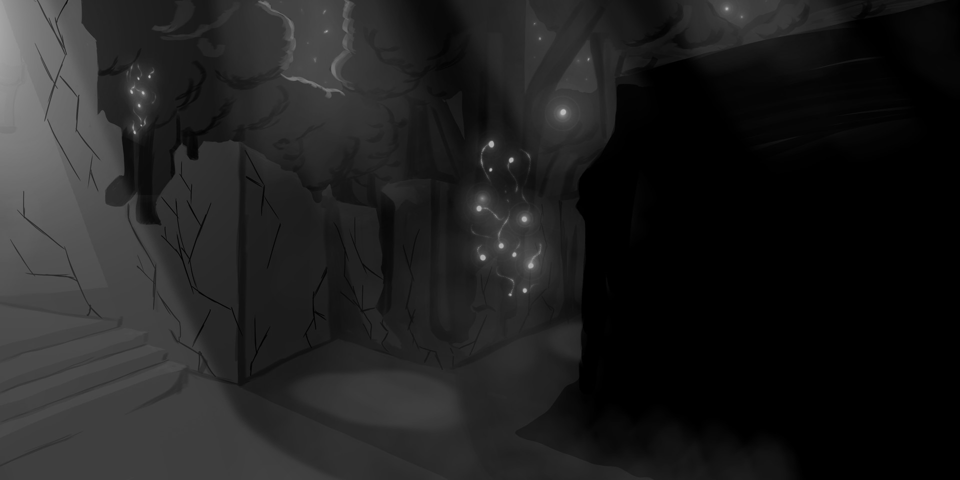 ArtStation - Gray-scale Environment Idea #2