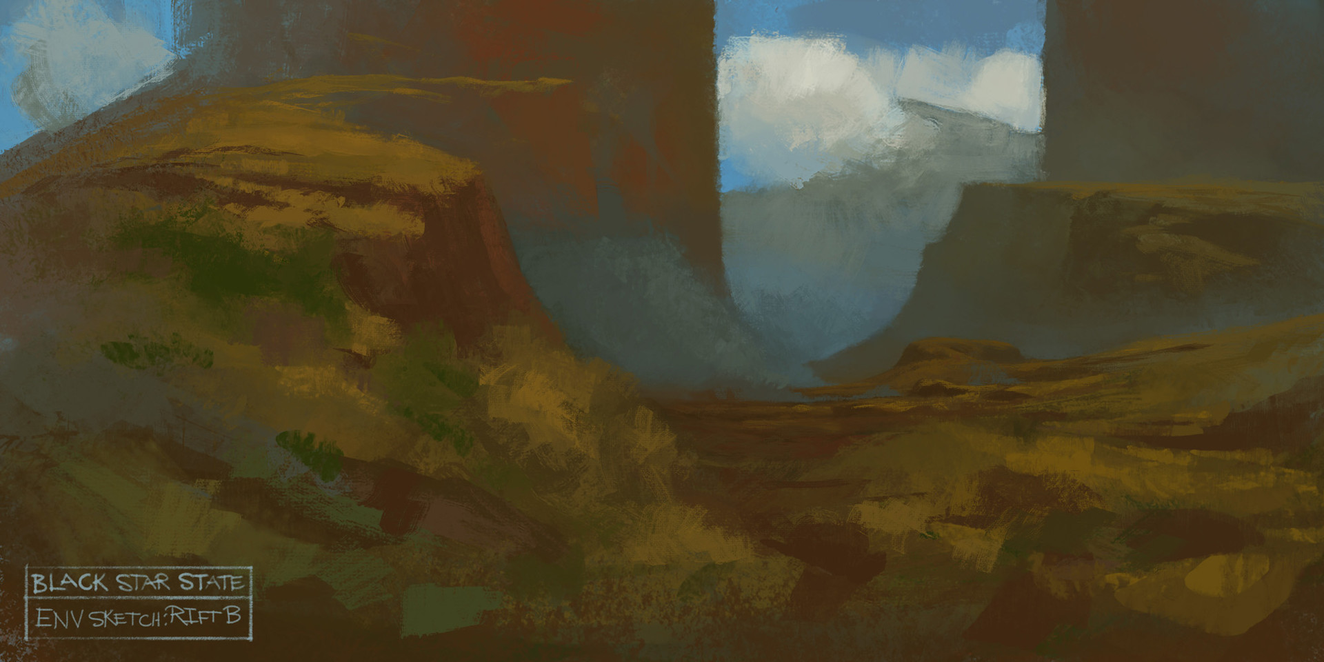ArtStation - Rift Environment Sketch, Daytime