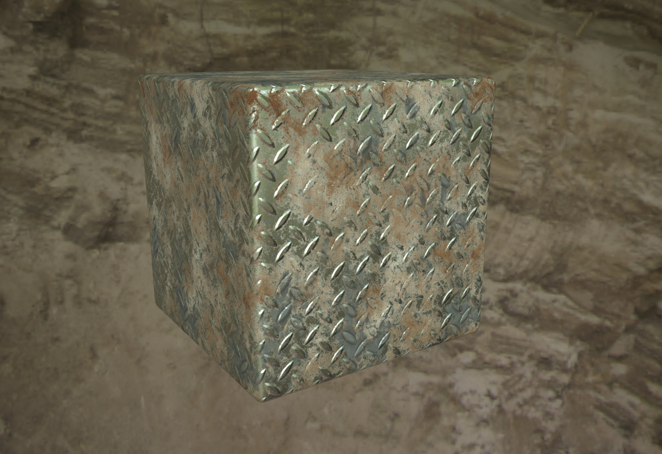 ArtStation - Rusty Iron Walkway