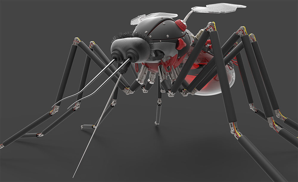 3D Modelling | 3D Rendering | 3D Texuring | 3D Printing | Graphic Design - Robo Mosquito