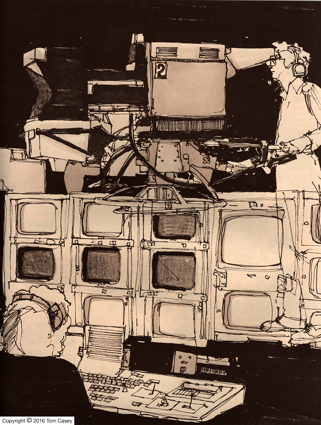 Tom Casey - Old illustrations from media brochure [1980's]