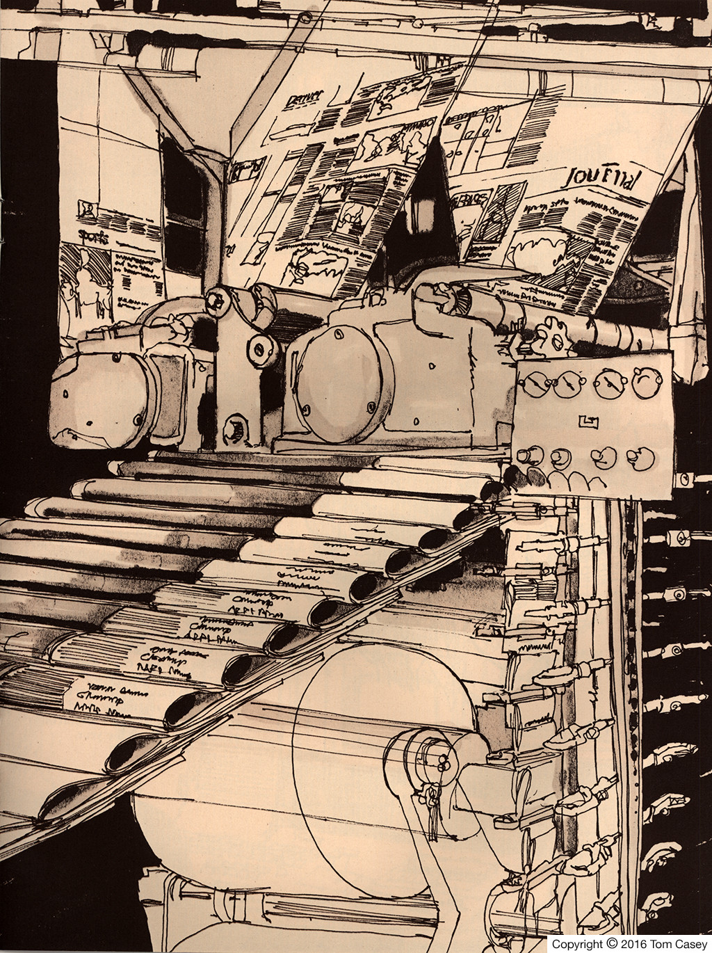 Tom Casey - Old illustrations from media brochure [1980's]