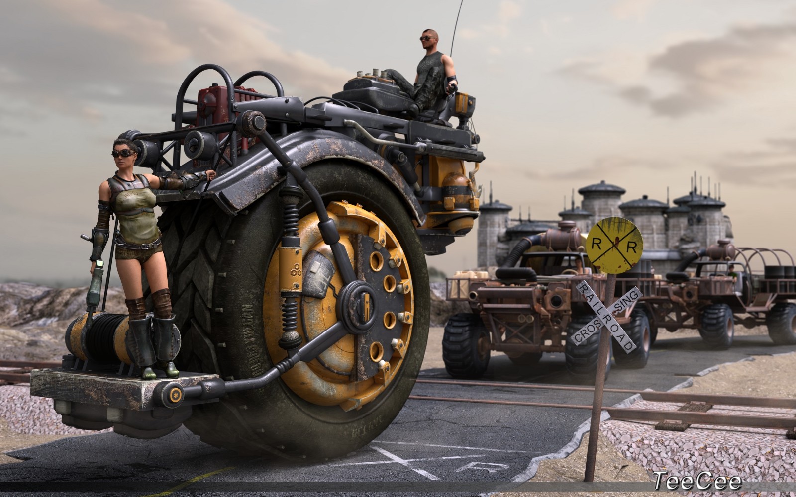 ArtStation - Post-nuclear caravan