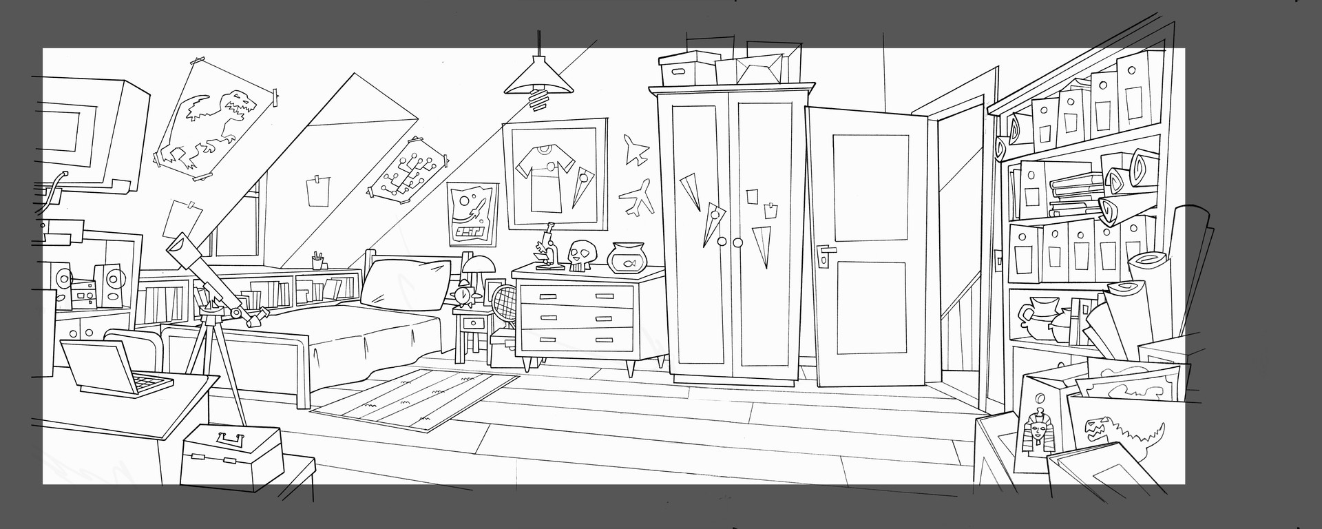 how to draw animation backgrounds