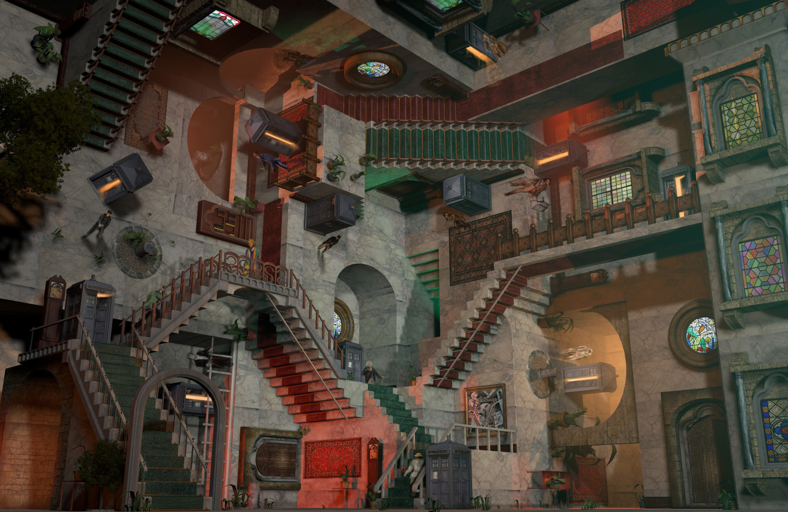 Michael Lennox - Escher Staircase: Space Time Trap!