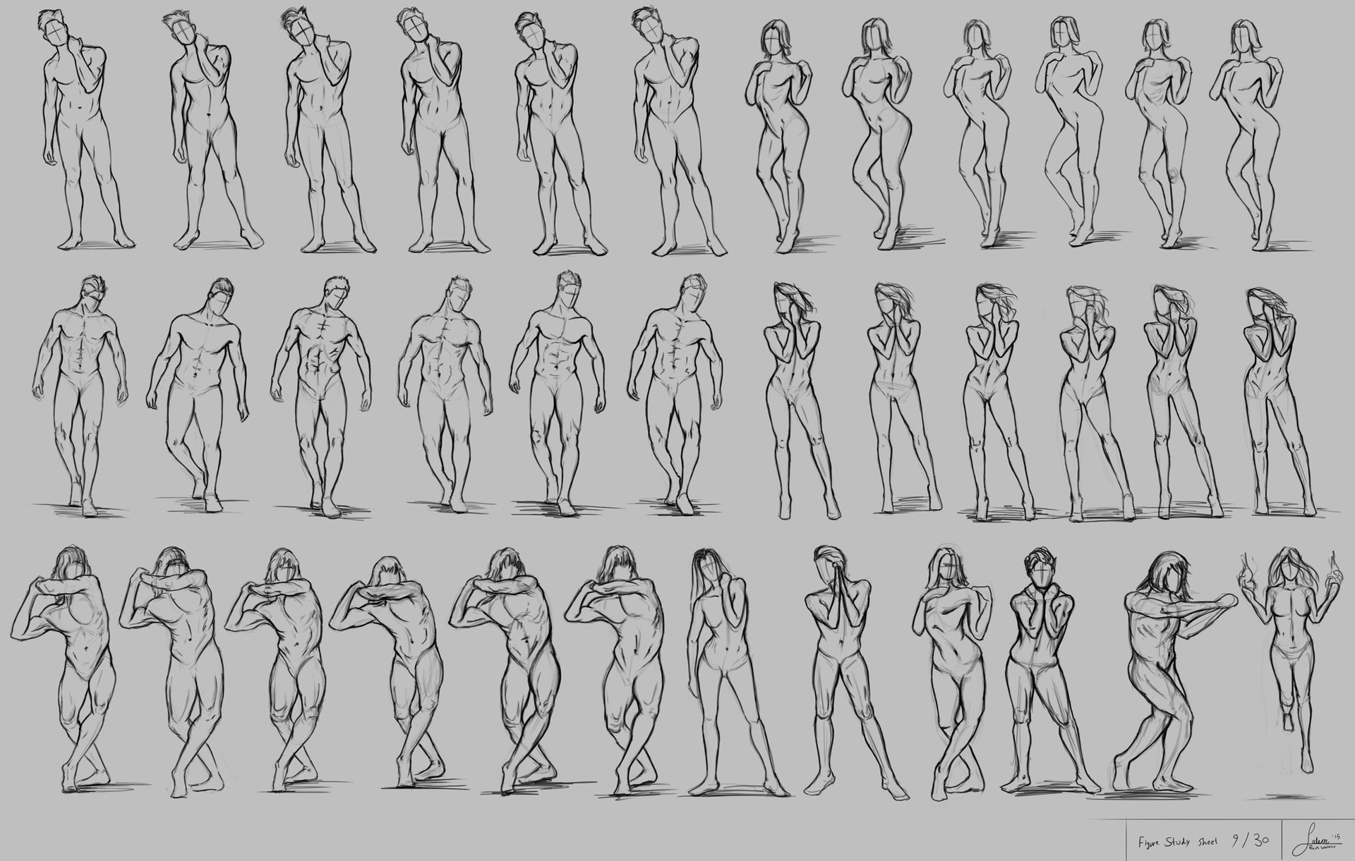how to draw the figure from imagination