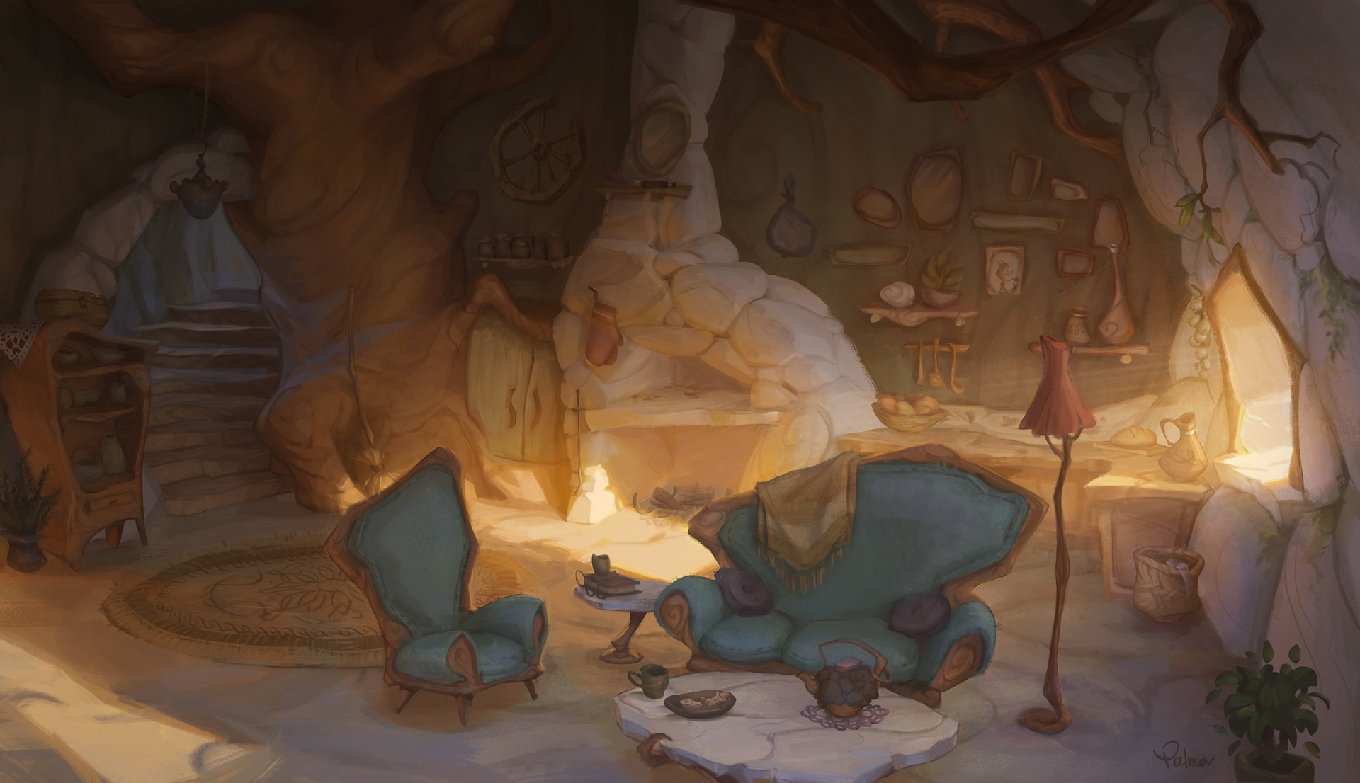 ArtStation - Grendel's Home Interior Layout Design