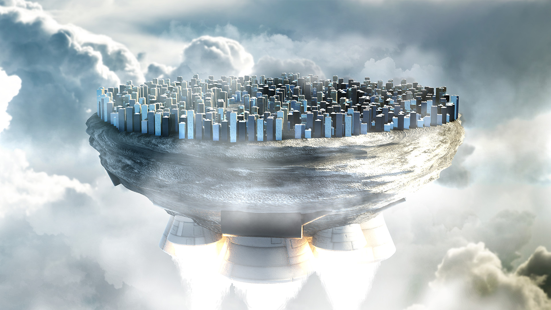 ArtStation - Floating city