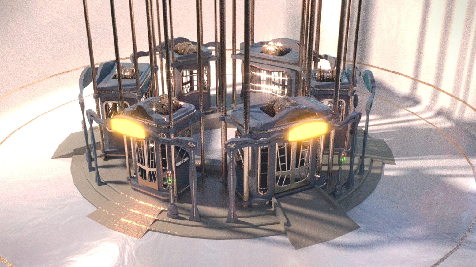 ArtStation - Steampunk-ish elevators