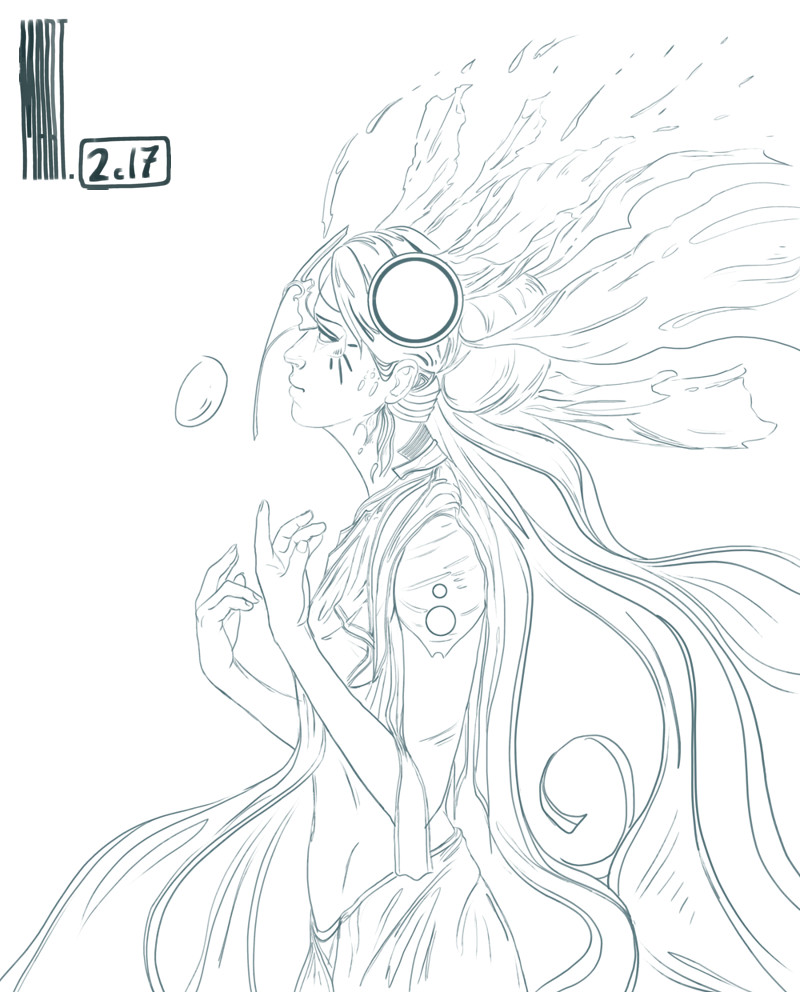 ArtStation - My new Illustration LineART Iterations