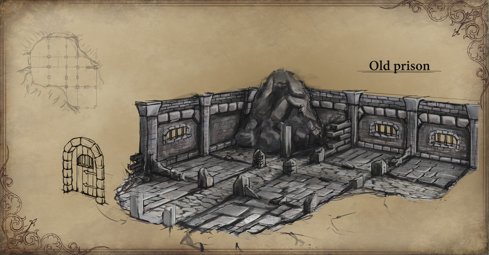 ArtStation - Old prison