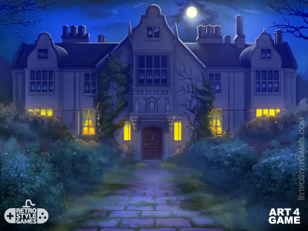 ArtStation - Murder Manor - Backgrounds
