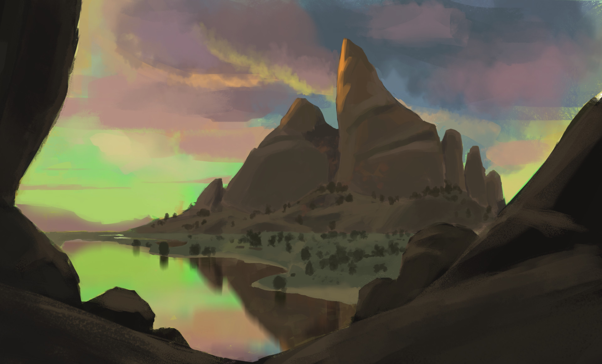 ArtStation - Some random landscape