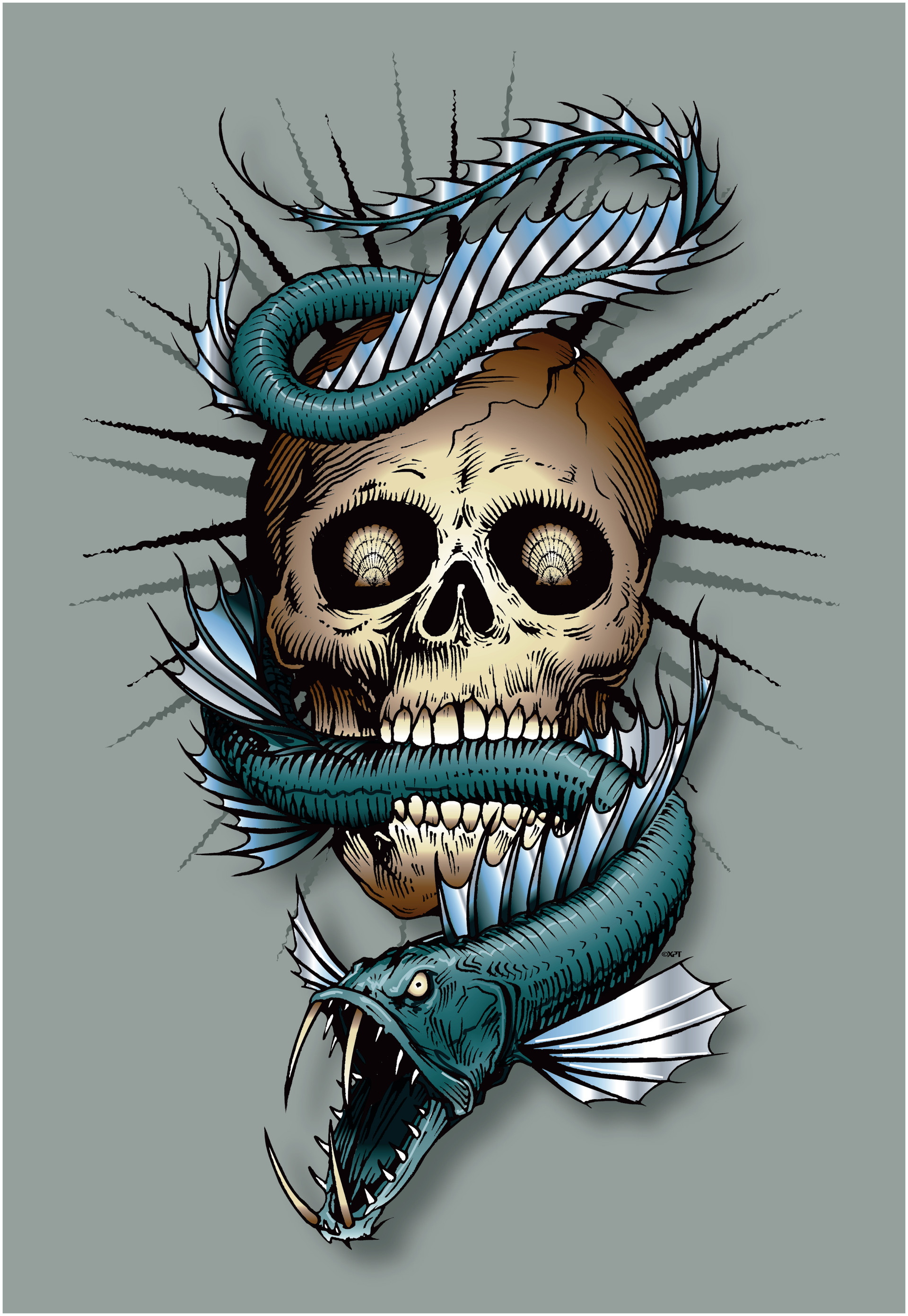 how to draw a viperfish