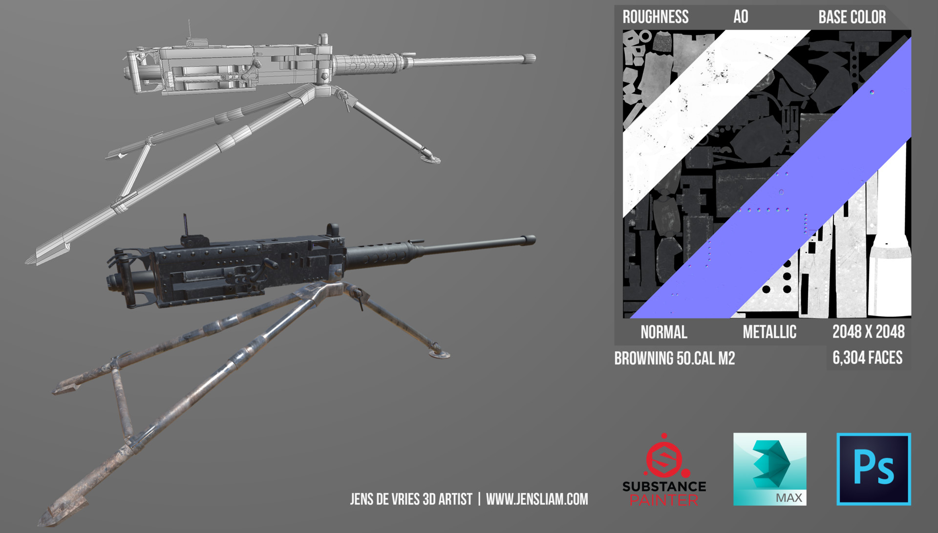 ArtStation - Browning 50.cal m2