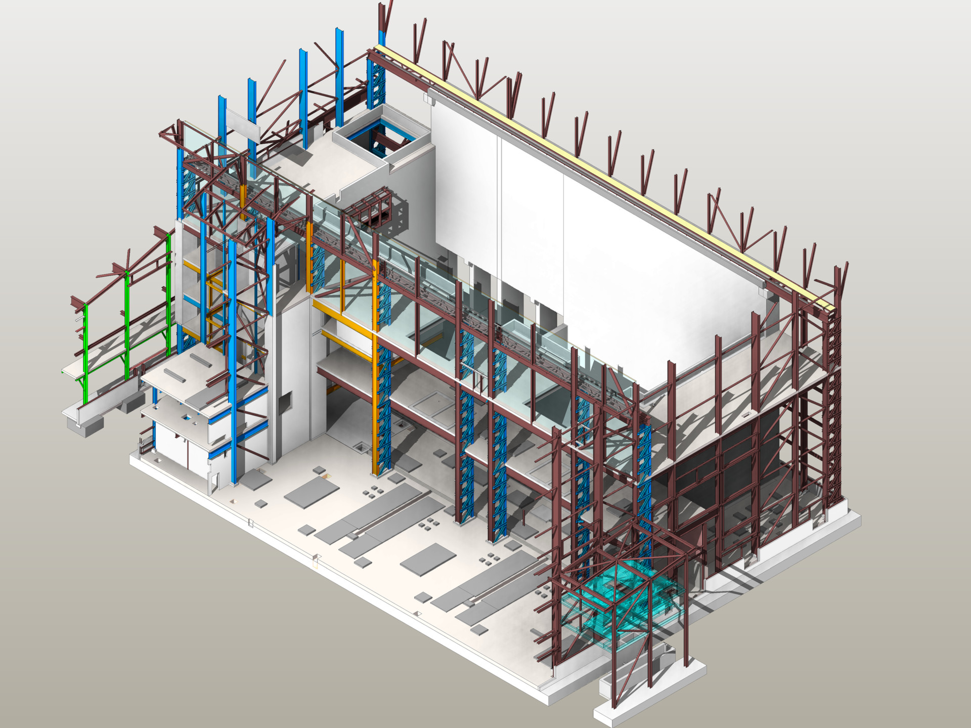 ArtStation - Industrial Building Sections through Main Buildings