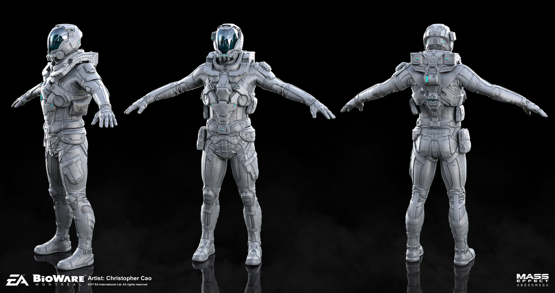 Christopher Cao - Mass Effect: ANDROMEDA DeepSpace Armor Set HighRes