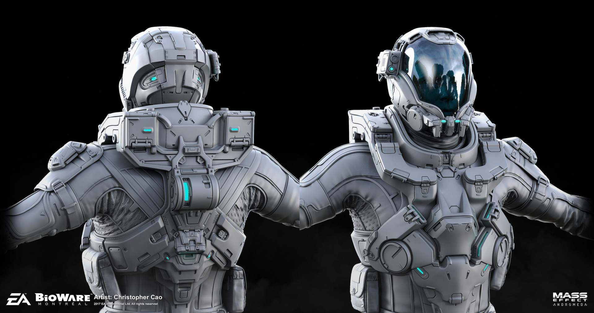 Christopher Cao - Mass Effect: ANDROMEDA DeepSpace Armor Set HighRes