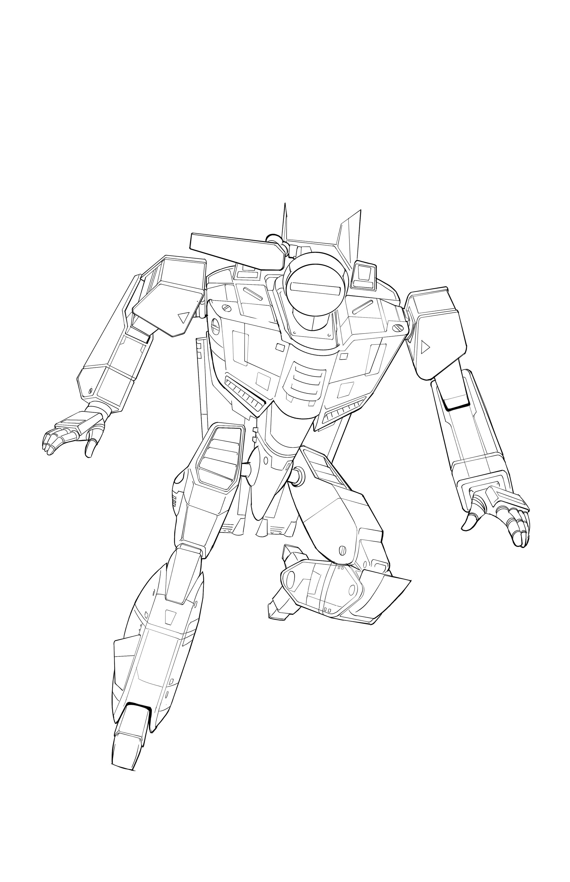 how to draw mecha jr
