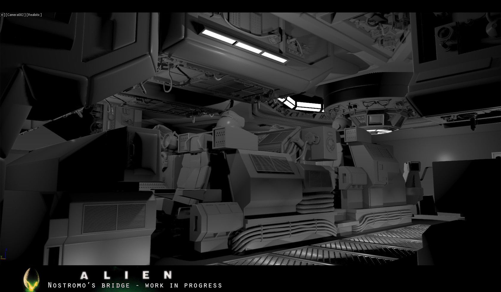 ArtStation - Nostromo's Bridge, Nicolas Novali