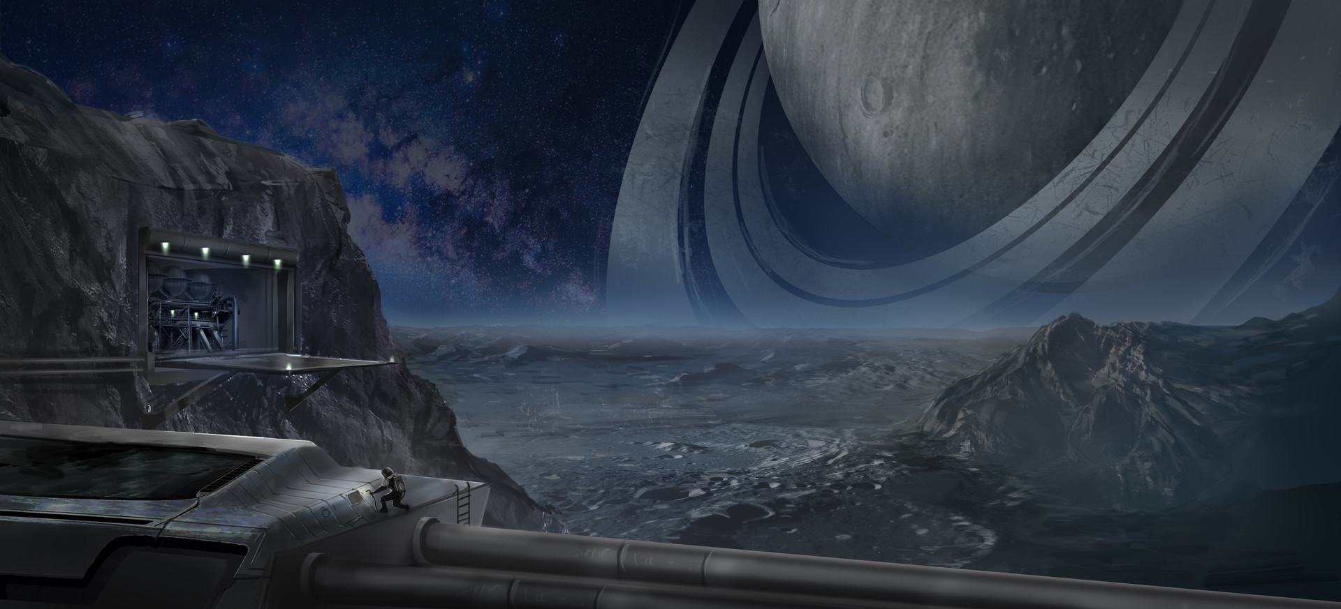 ArtStation - Exo Planet Mining Facility