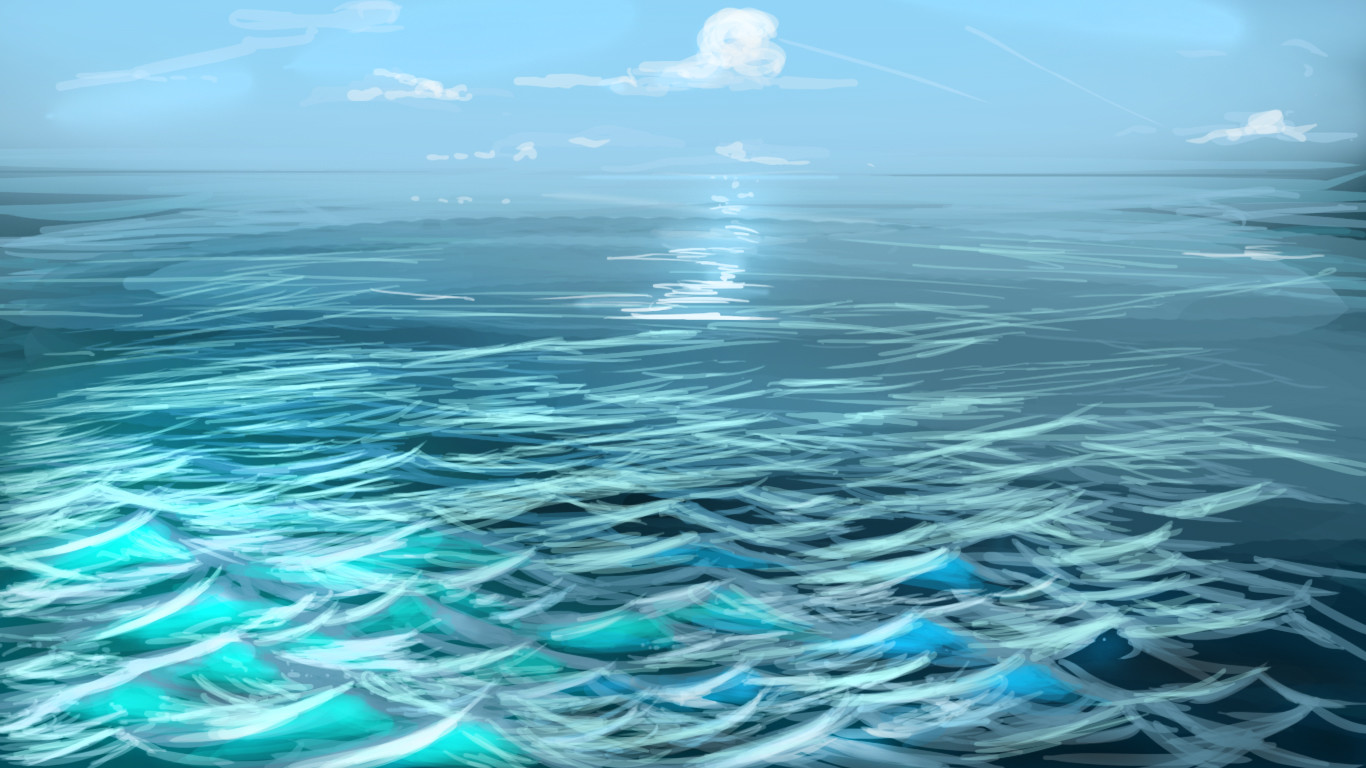 ArtStation - Waves Day 2 WIP