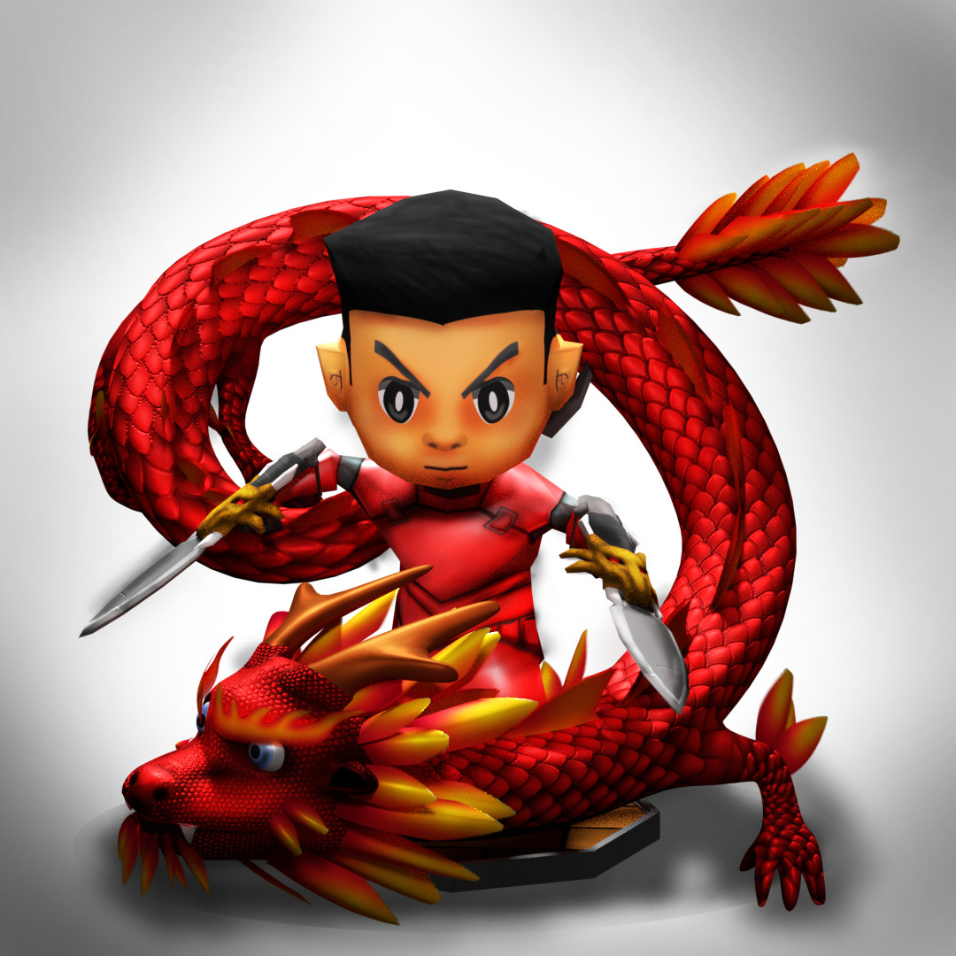 ArtStation - Dragon Assassin Game Character