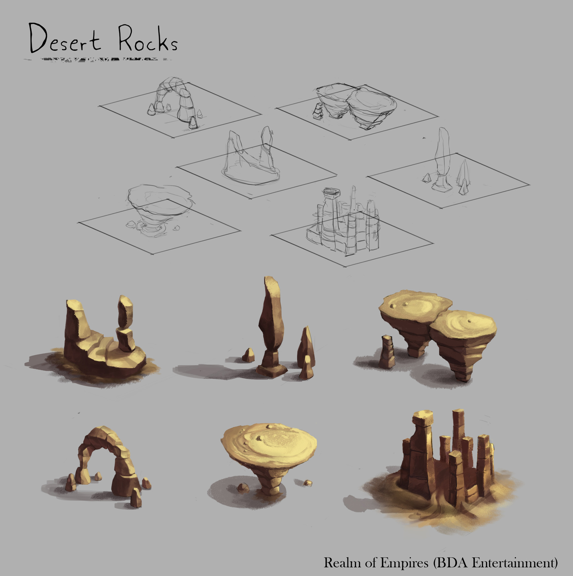 ArtStation - Desert Rocks