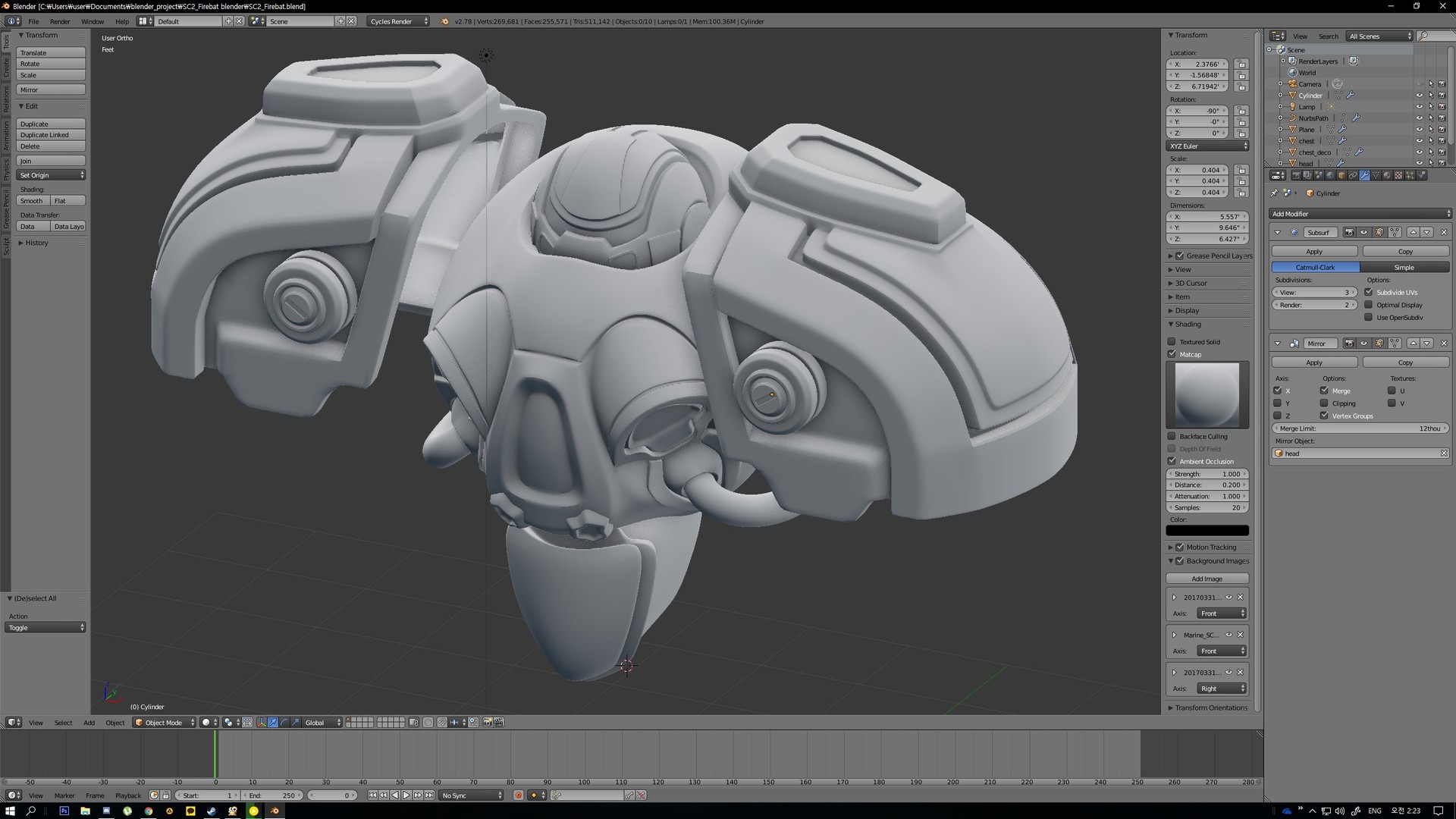 Sanghyeon Moon - Starcraft 2 - Firebat 3D model