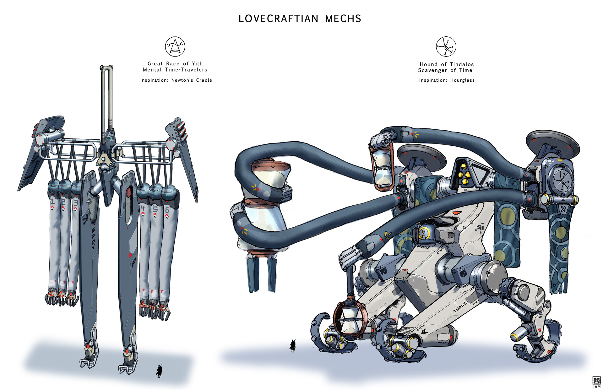 Lovecraftian Mechs by Sheng Lam : r/ImaginaryRobotics