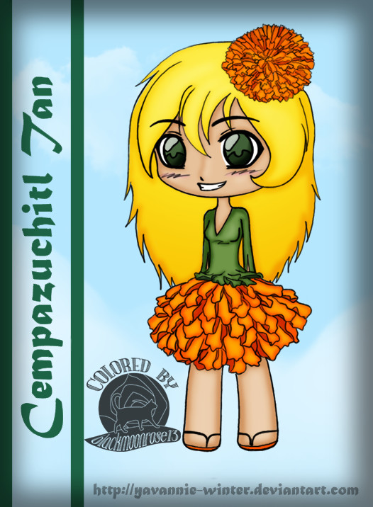 ArtStation - Cempazuchitl Girl