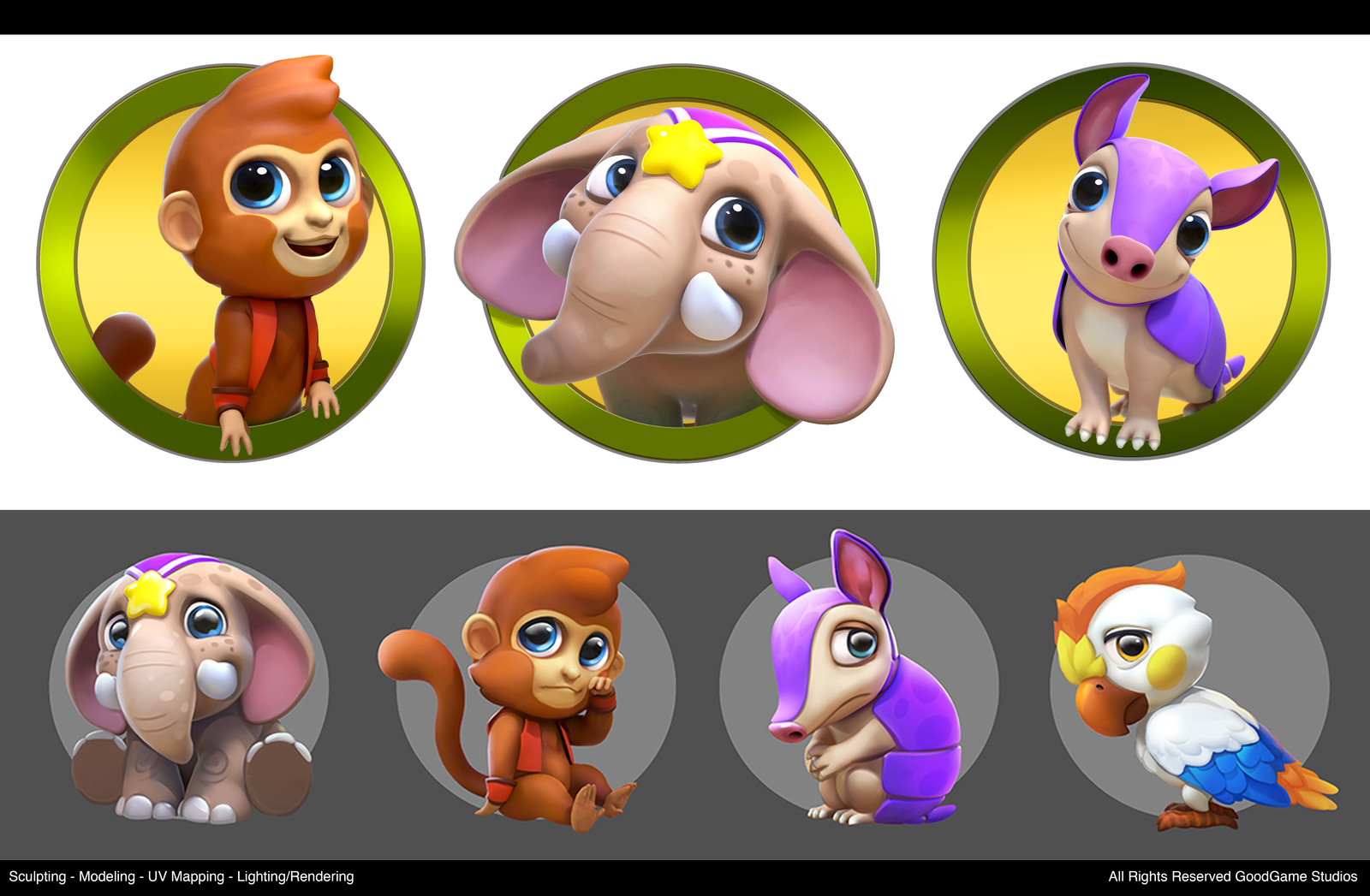 Ahmad Merheb - Sunny Smash Characters